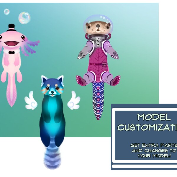 Vtuber Model Axolotl - Etsy