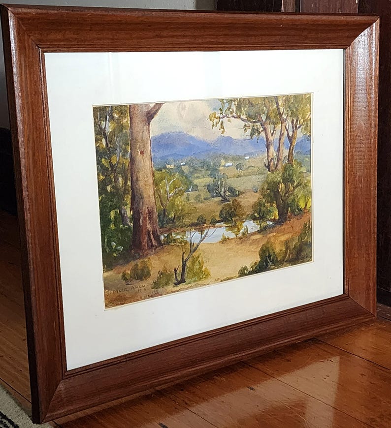 1919 J. Muir Auld Watercolour Landscape Painting, Listed Australian ...