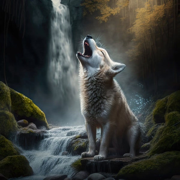 Beautiful Wolf Art - Etsy