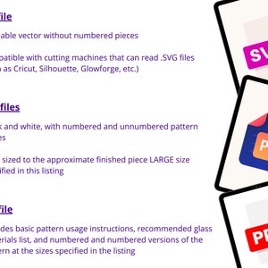 PATTERN - Digital Stained Glass Cardinal & Flower Design for Instant Download - Beginner to ...