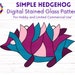 PATTERN Stained Glass Pitbull Suncatcher Beginner-friendly Instant ...