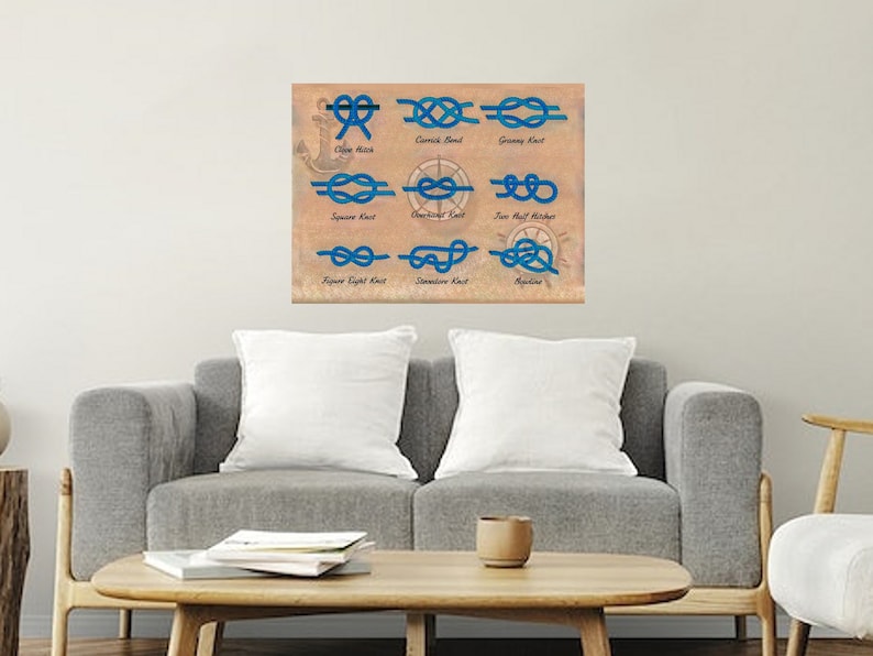 Nautical Knots. Digital Art. Art Decor. - Etsy