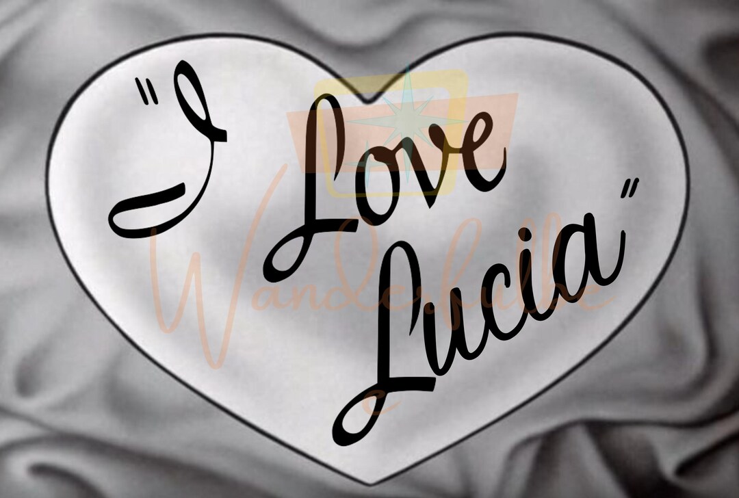 I Love Lucia Custom Name Retro Vintage Opening Credits PDF JPEG - Etsy