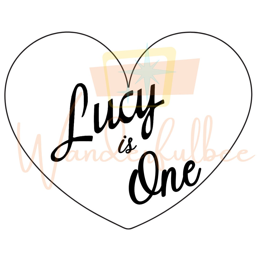 Lucy Is One I Love Lucy Birthday Party Pdf Png File Etsy