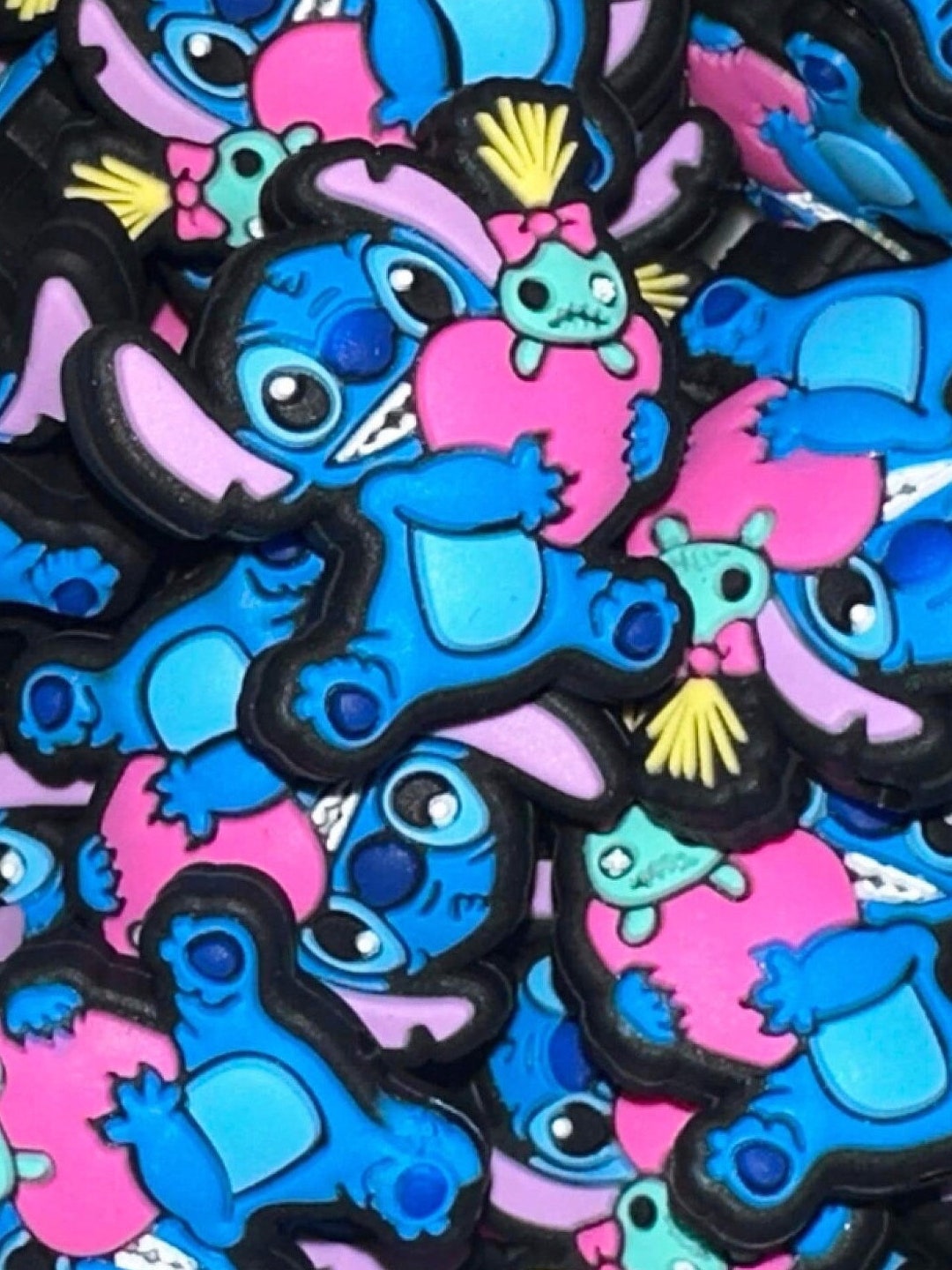 Blue Man Focal With Heart and Friend CUSTOM Silicone Bead /freshie Bead ...