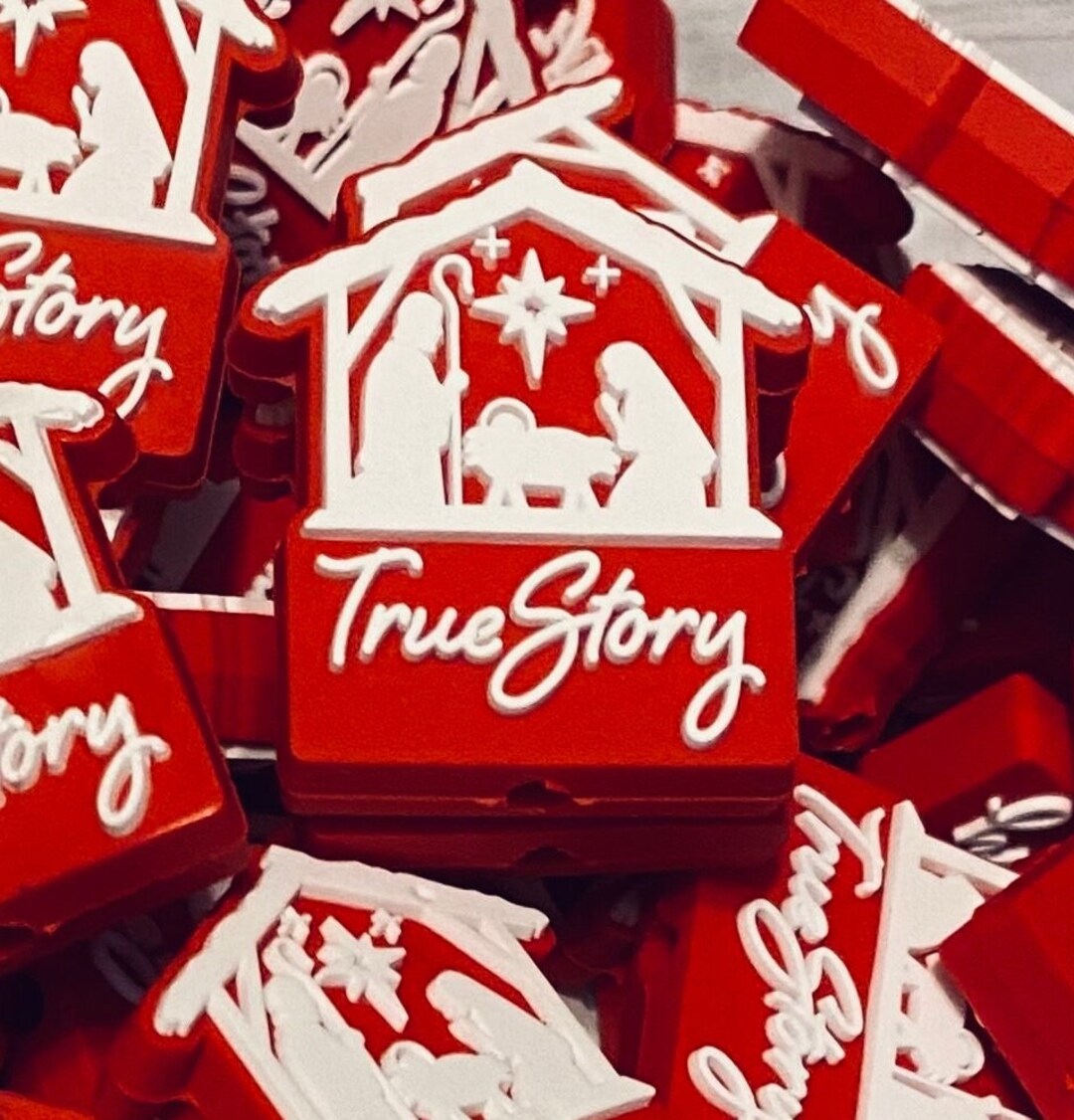 Nativity Red CUSTOM PVC Focal Bead/freshie Bead/beadable Pen/cookie ...