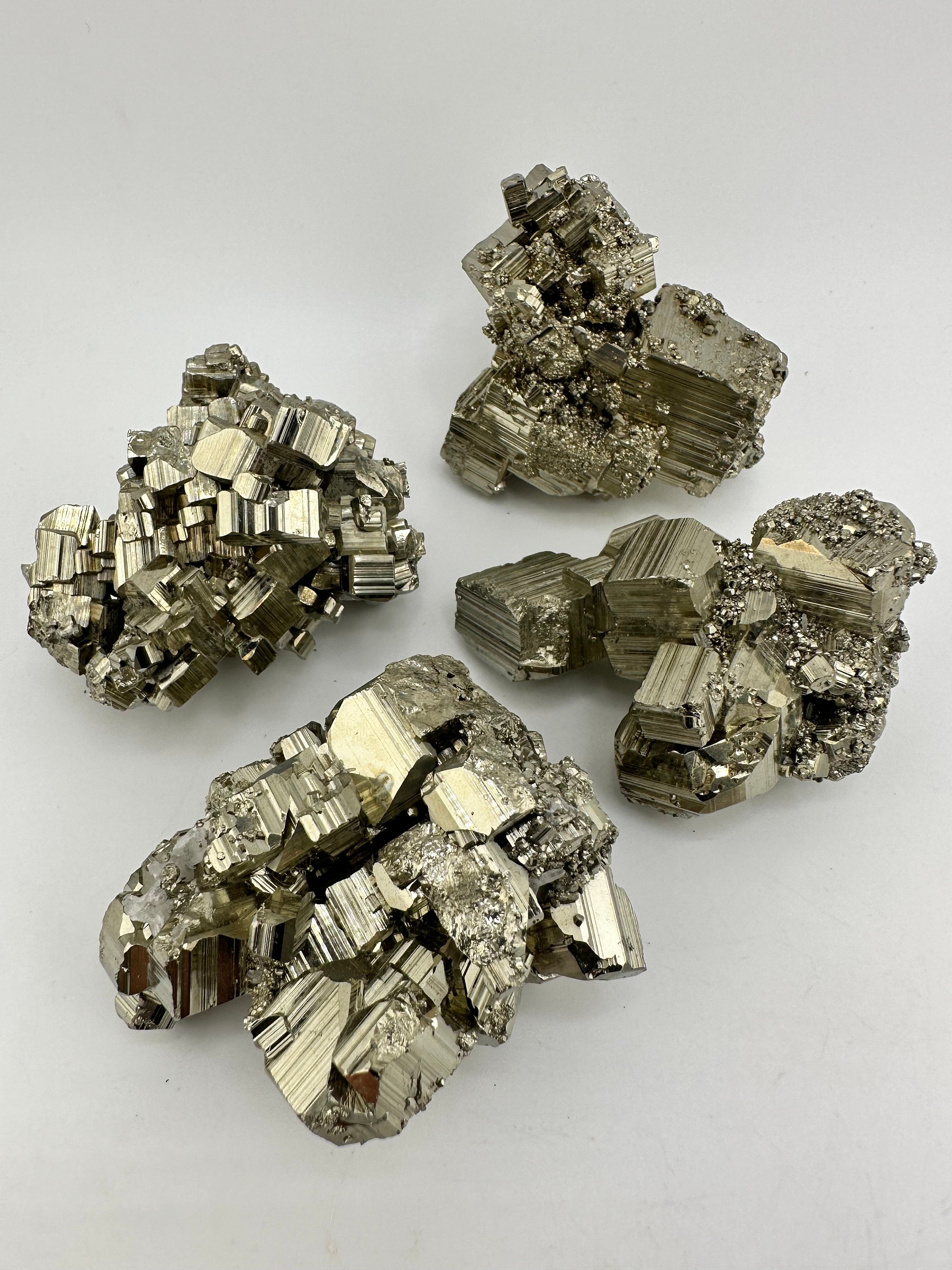 Premium Cubic Pyrite Clusters From Peru Natural Pyrite Crystal ...