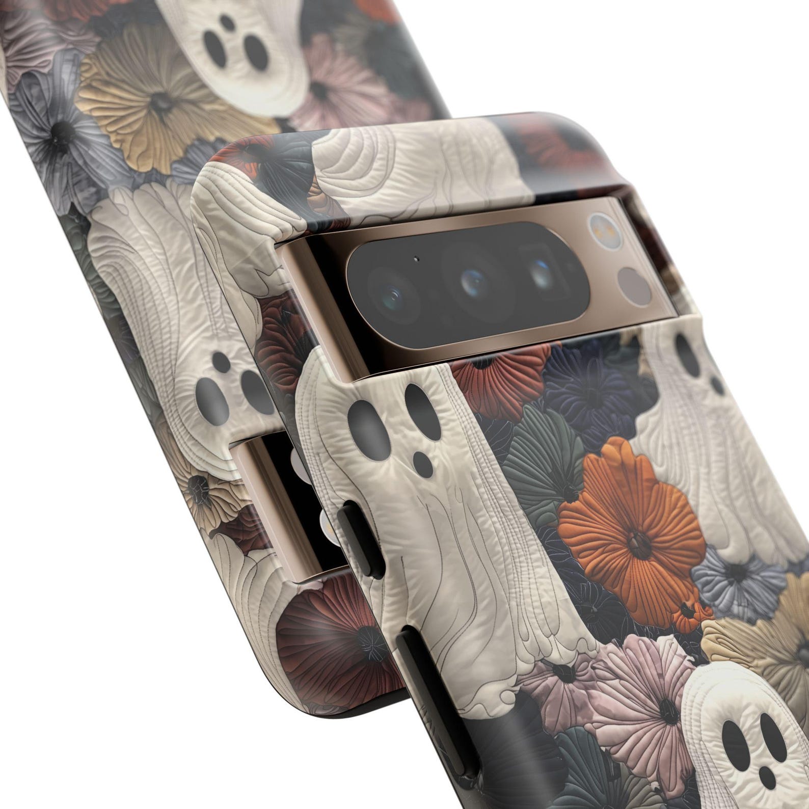 Cute Ghost Phone Case, Cute Halloween Phone Cases, Quilted Boho ...
