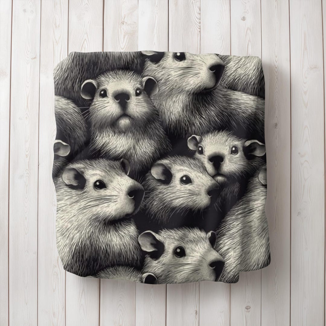 Capybara Blanket, Cute Capy Decor, Gift for Capybara Lover Gift, Animal ...