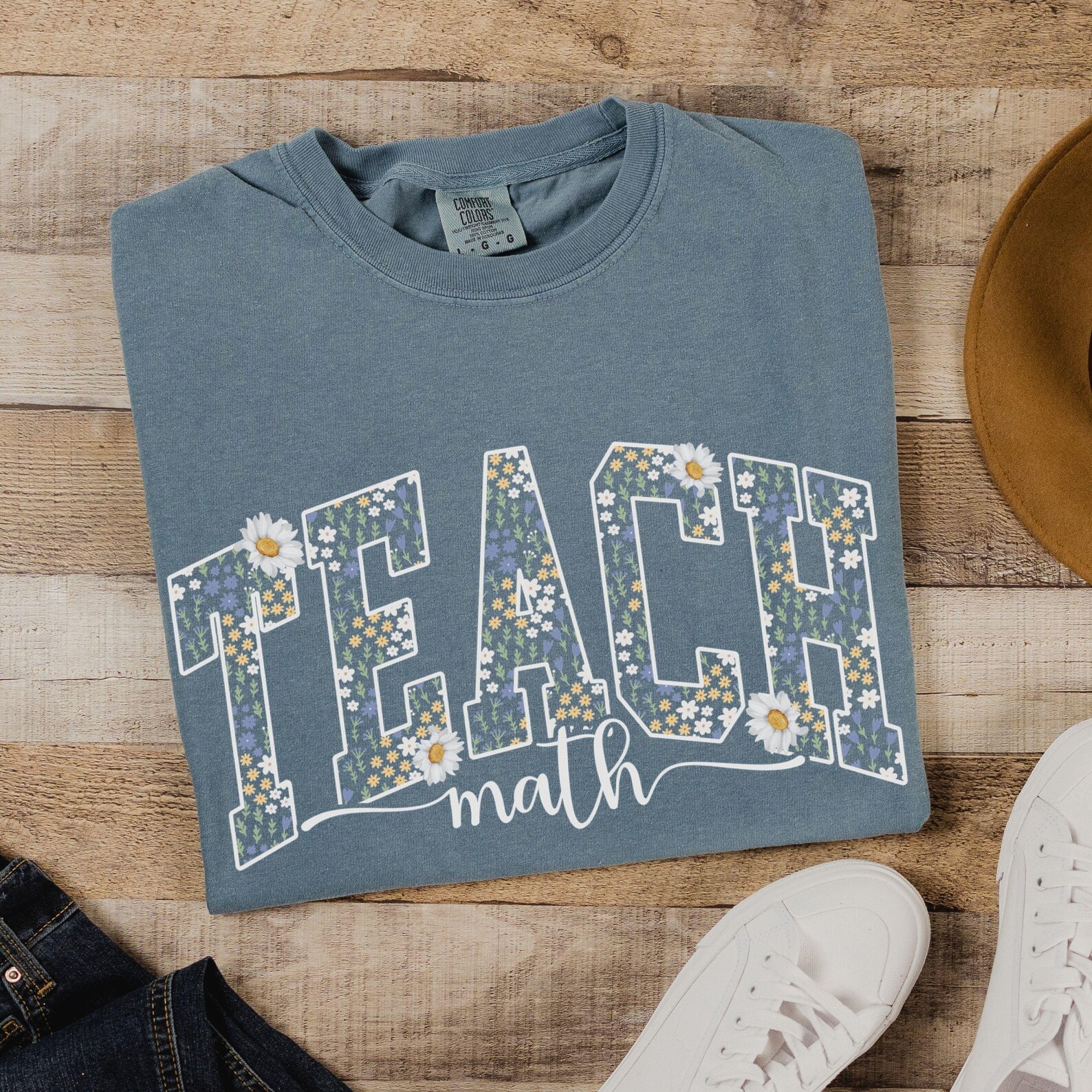 Math Teacher Tshirt, Comfort Colors® Teach Math Shirt, Teacher Gift for ...