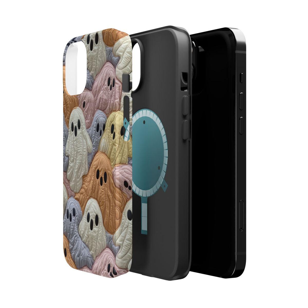 Cute Ghost Phone Case, Cute Halloween Phone Cases, Quilted Boho ...
