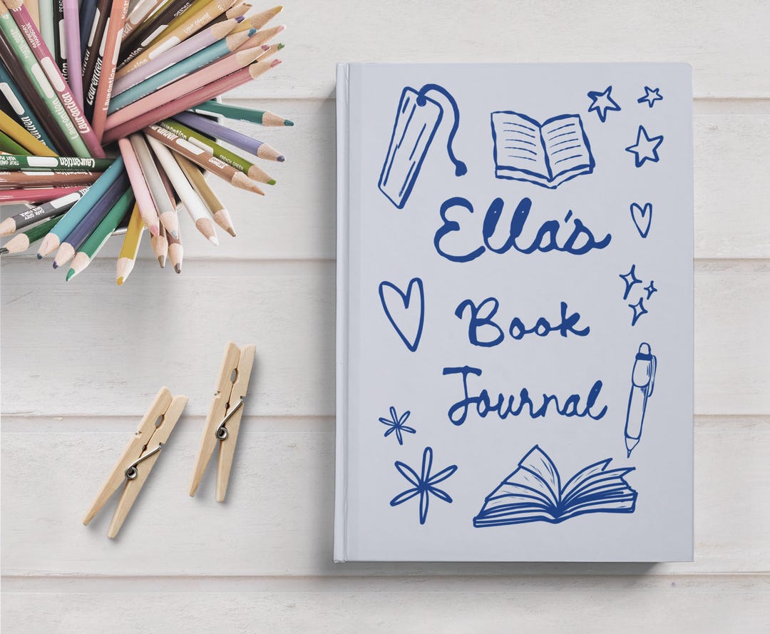 Personalized Reading Journal, Cute Custom Book Journal, Gift for Book ...