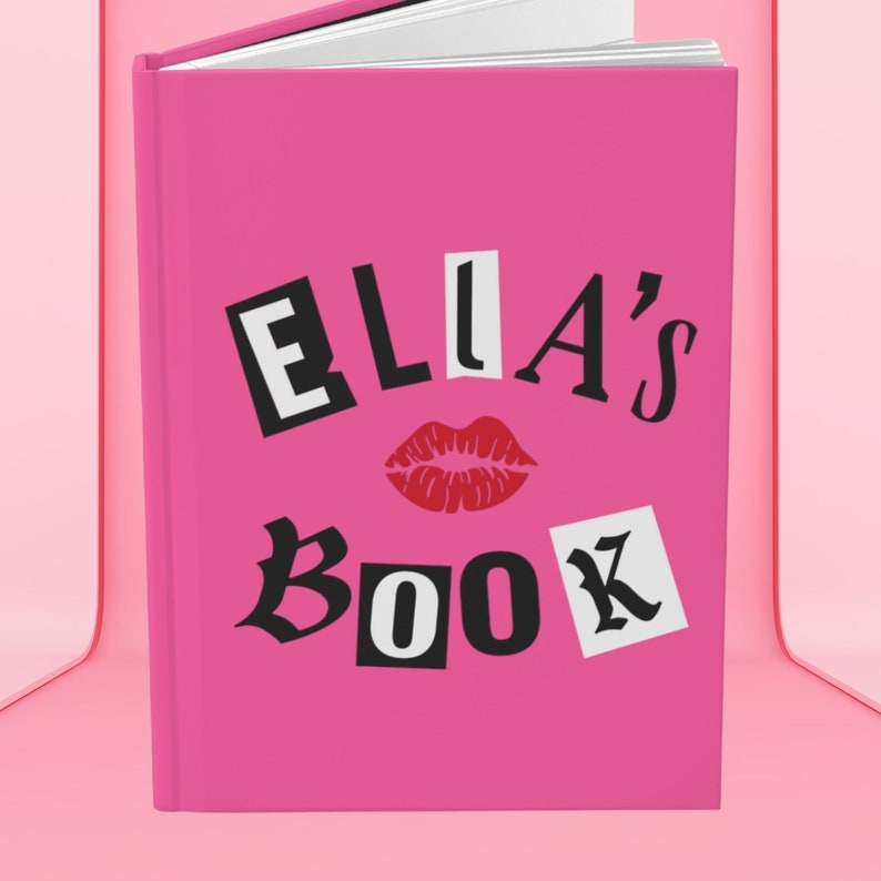 Custom Girls Name Burn Book Inspired Pink Personalized Notebook Teen ...