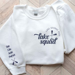 Custom Lake Squad Sweatshirts Matching Group Lake Trip Girls Weekend ...