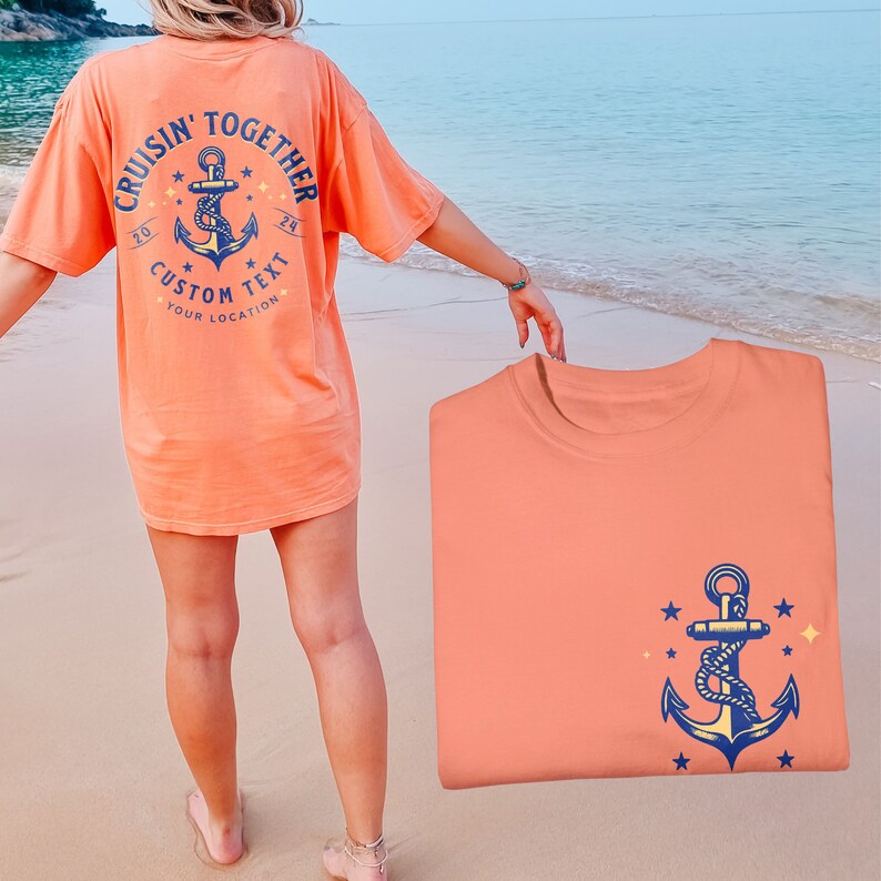 Custom Comfort Colors® Family or Group Cruise Shirts, Personalized ...