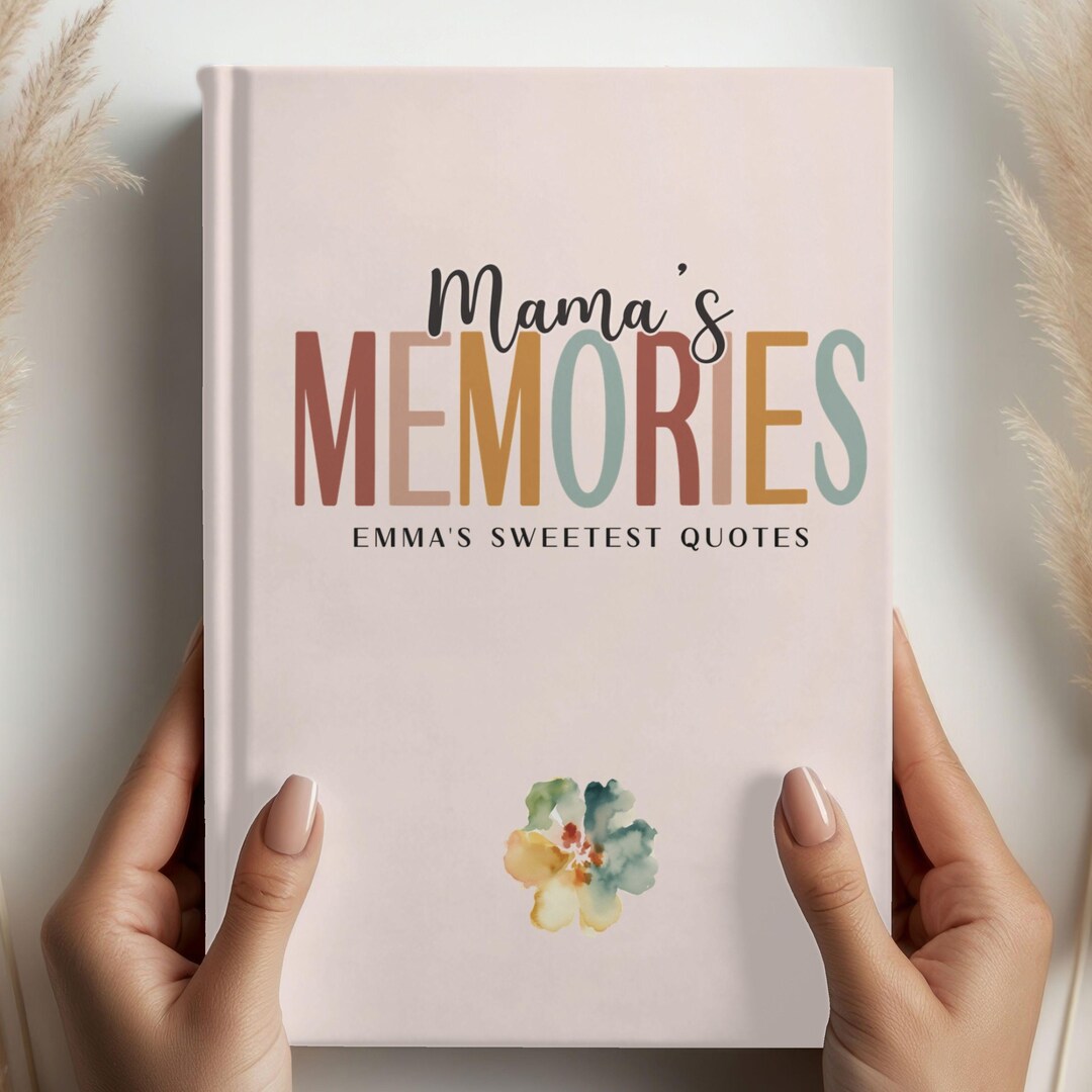 Custom Mama's Memories Personalized Quote Journal for Mom Gift From ...