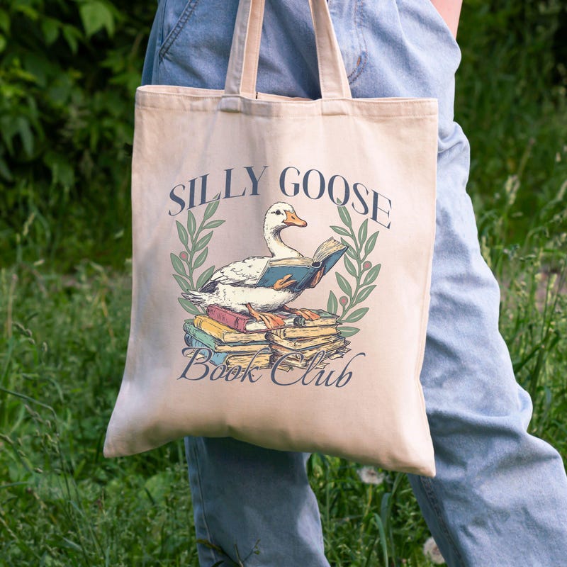 Silly Goose Book Club Bag - Etsy
