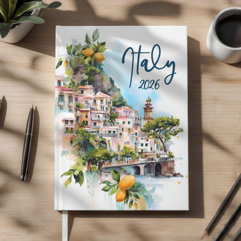 Italy Travel Journal, 2026 Italian Travel Diary Vacation Notebook ...
