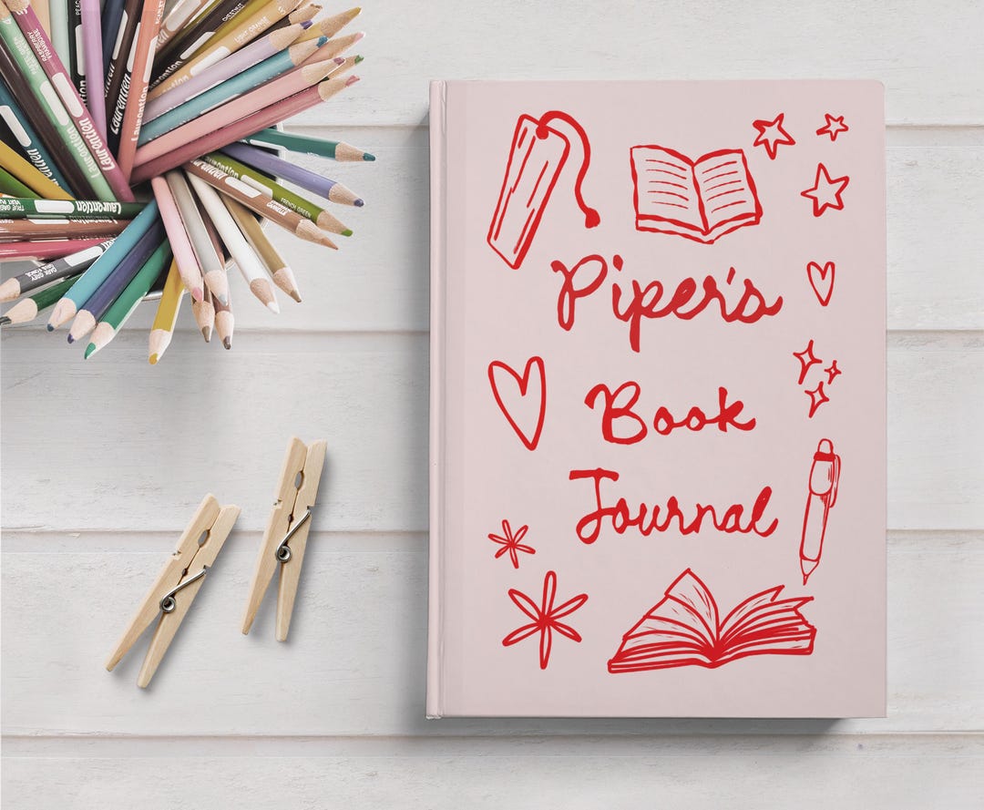 Personalized Reading Journal, Cute Custom Book Journal, Gift for Book ...