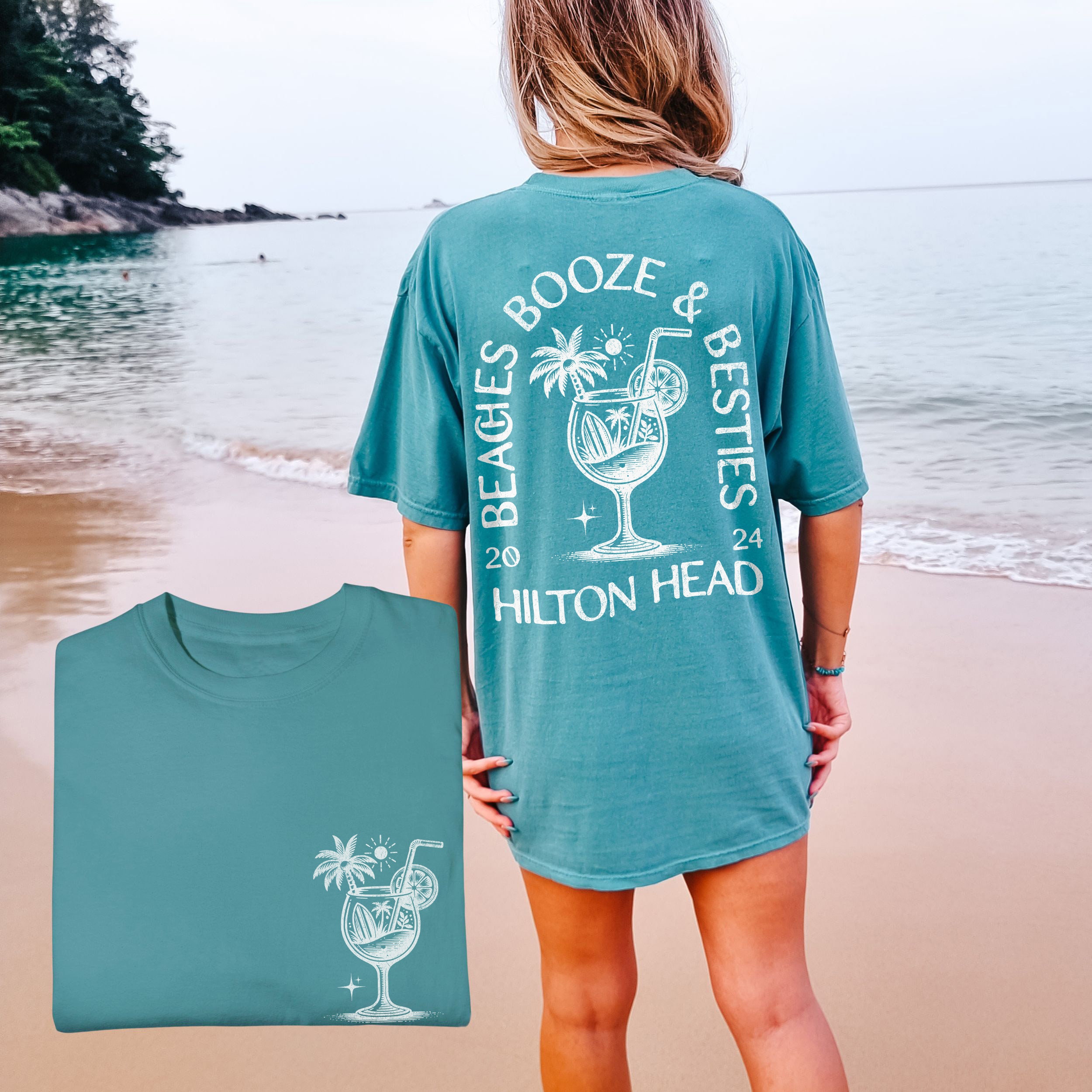 Girls Trip Shirts, Custom Comfort Colors® Oversize Beach Tshirts, Beach ...
