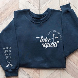 Custom Lake Squad Sweatshirts Matching Group Lake Trip Girls Weekend ...
