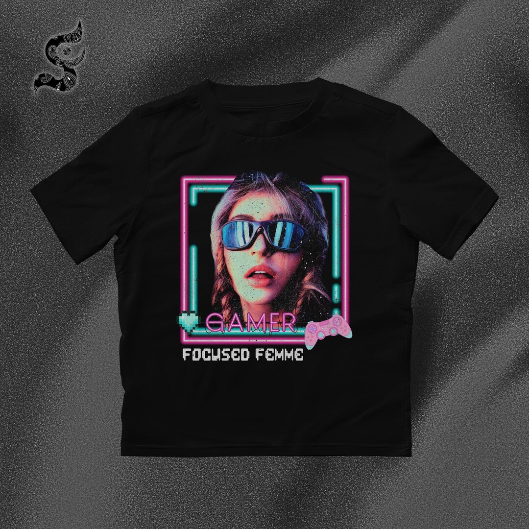 Gamer Focused Femme Streetwear Premium Design Regular Fit Graphic Tee ...