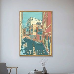 Vintage Venice Travel Poster Digital Art Print - 003 - Etsy