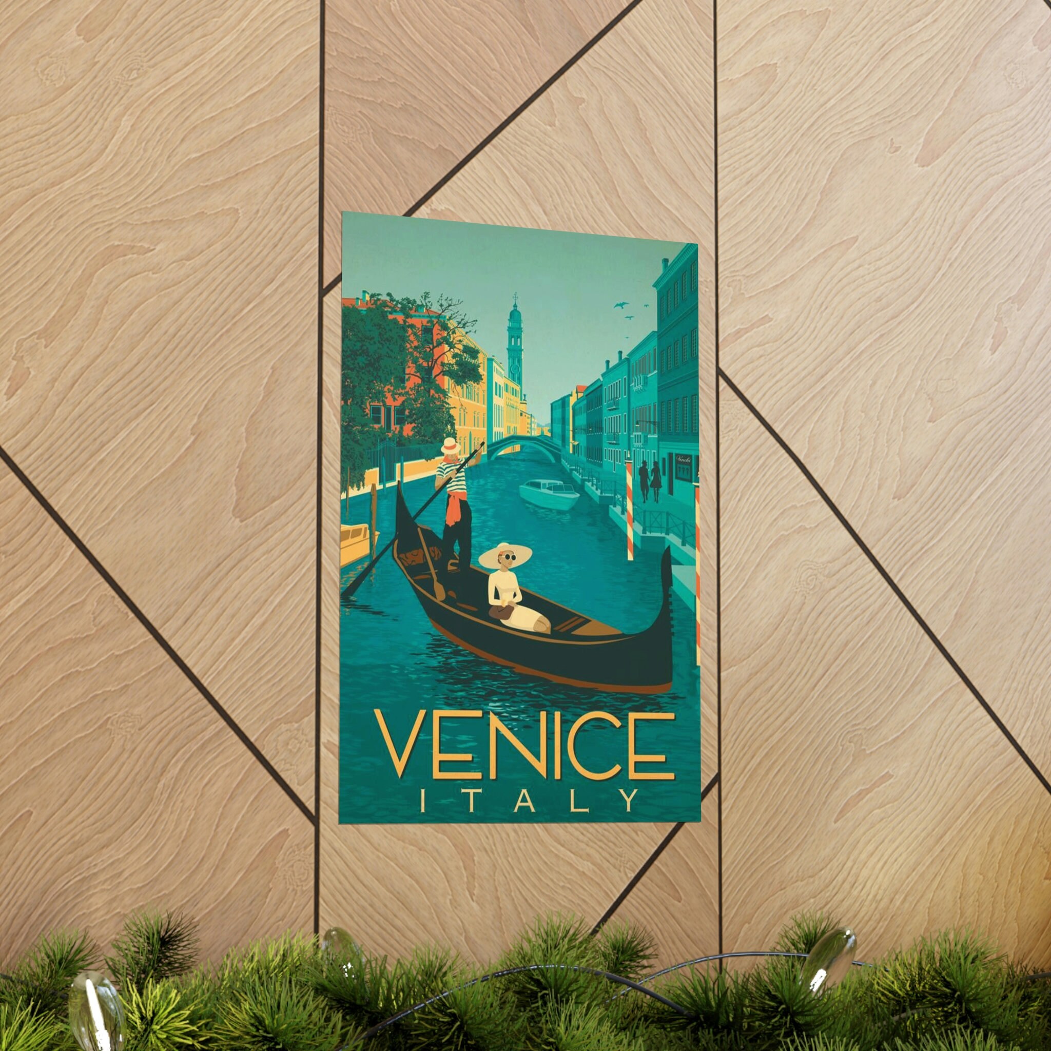 Venice Italy Vintage Travel Poster - Etsy