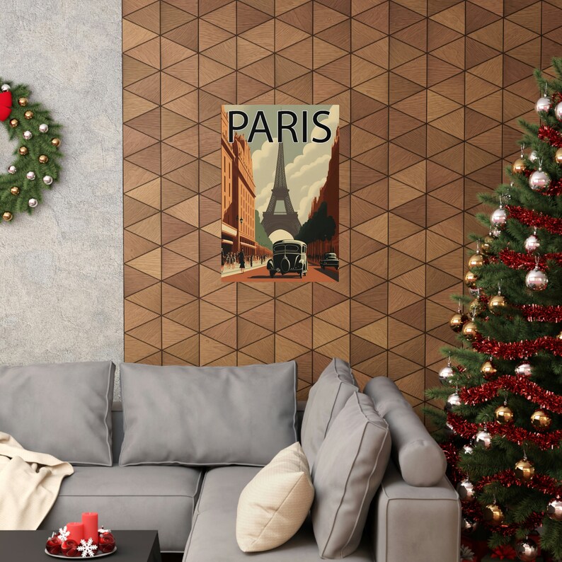 Paris - Art Deco Style Travel Poster - Etsy