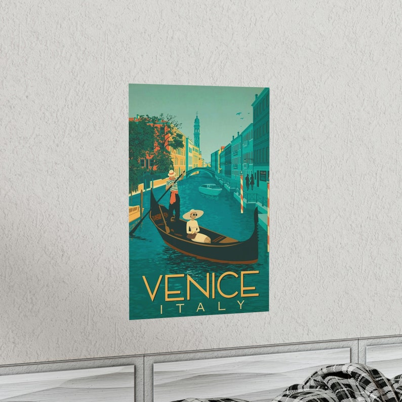 Venice Italy Vintage Travel Poster - Etsy
