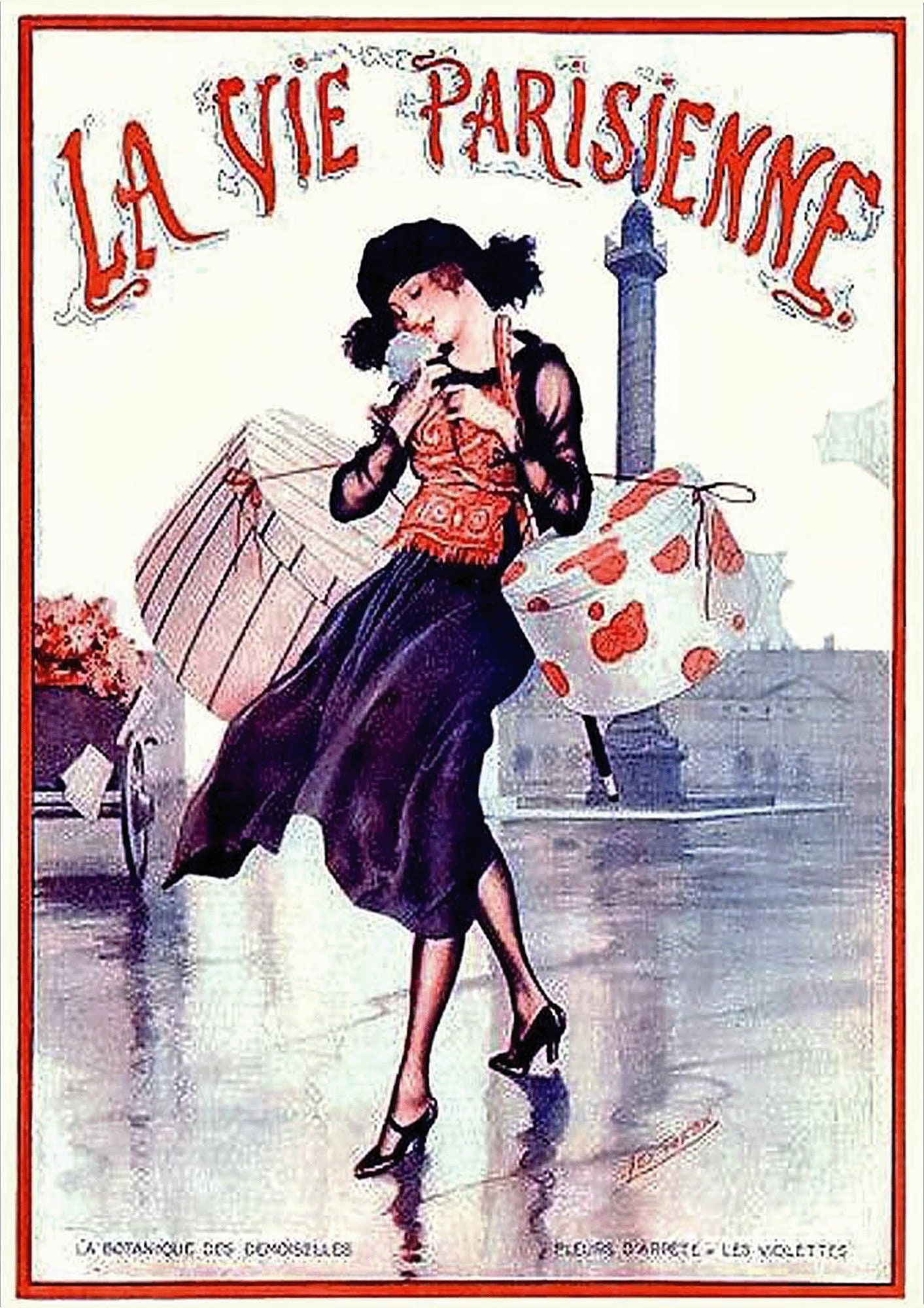La Vie Parisienne (the Parisian Life) Magazine Cover - Etsy