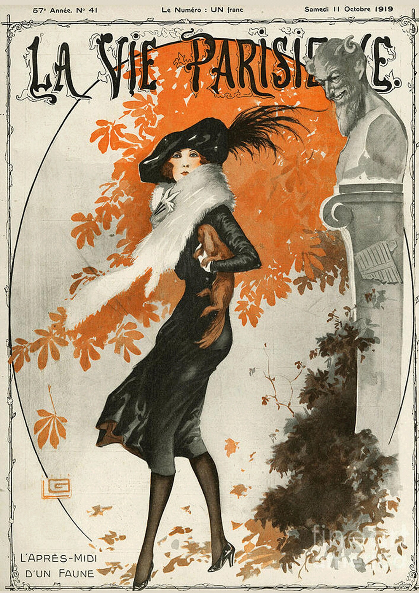 La Vie Parisienne (the Parisian Life) Magazine Cover - Etsy