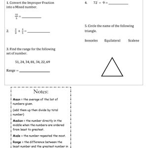 Pre - Algebra Warm Ups - Etsy