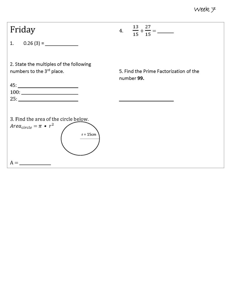 Pre - Algebra Warm Ups - Etsy