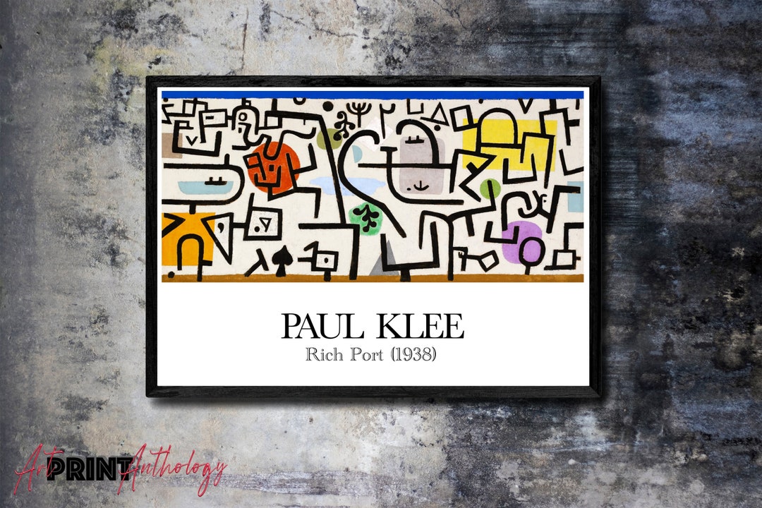 Paul Klee Rich Port Modern Art Expressionist Cubism - Etsy