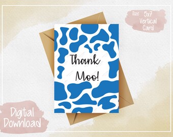 Printable Baby Shower Thank You Card/ Digital Download - Etsy