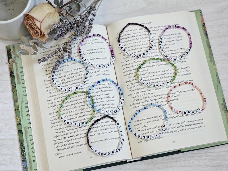 Bookish Friendship Bracelets - Reading Accessory - Etsy