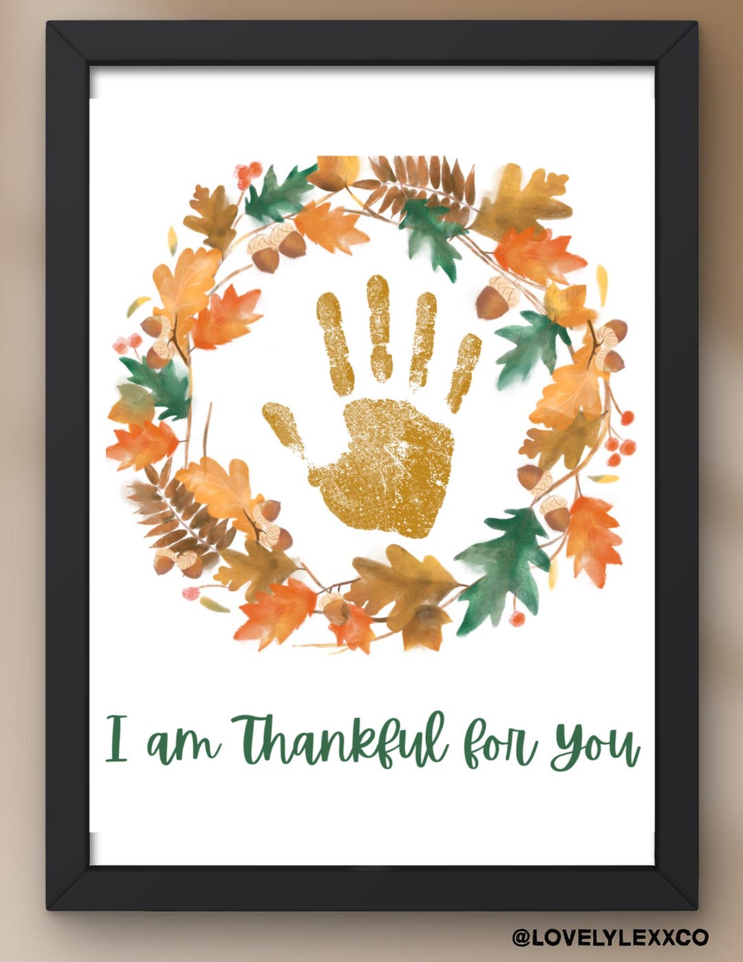 Thanksgivinghandprint Craft “i’m Grateful for You” | Thanksgiving Kids ...