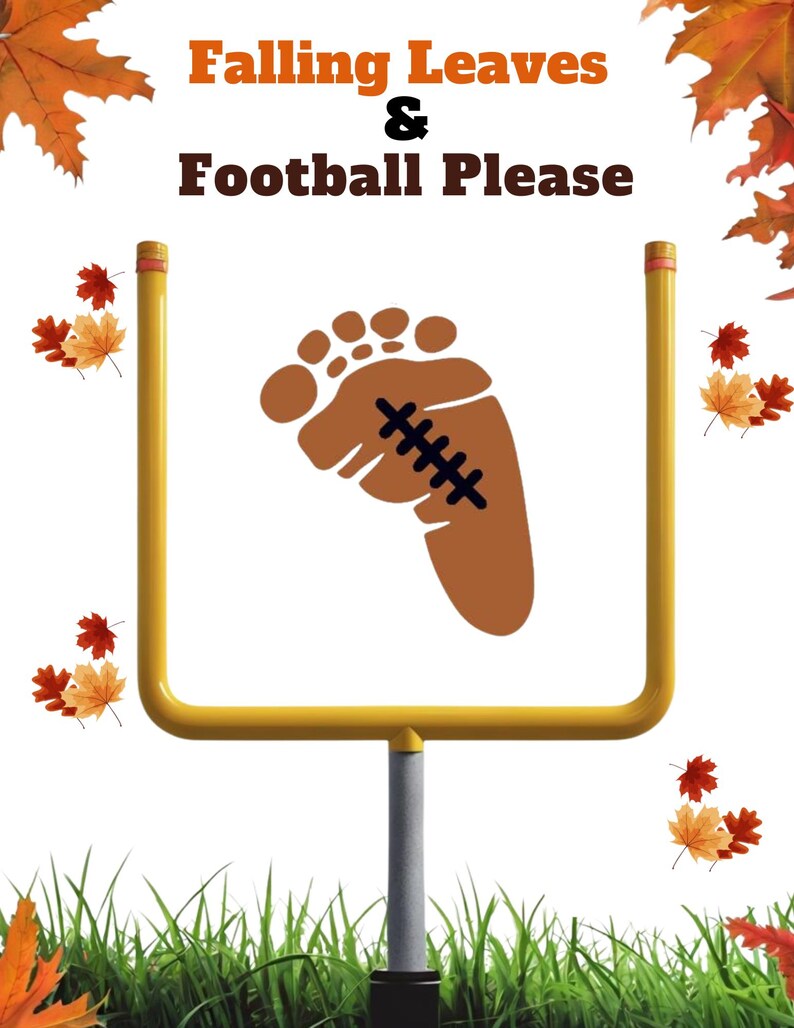 Football Footprint Craft| Fall Footprint Art | Fall Printable Download ...