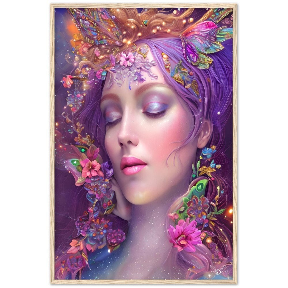 The Fairy of Inner Peace - Digitally Designed Wall Art - Etsy