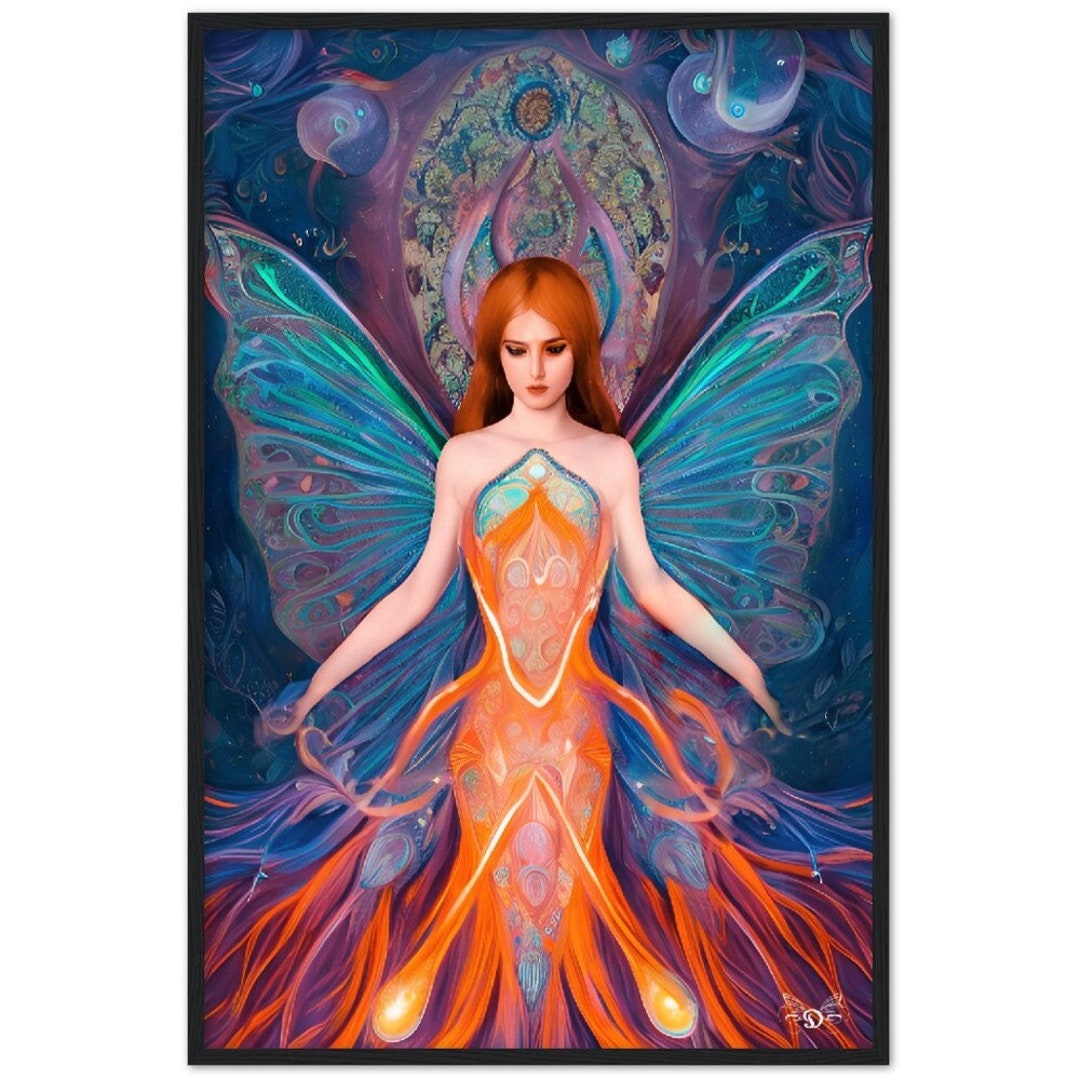 The Sacral Chakra Fairy Digitally Designed Wall Art - Etsy