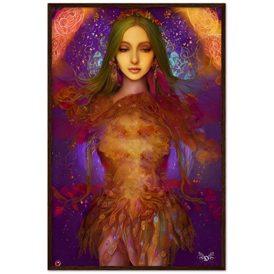 The Root Chakra Fairy Digitally Designed Wall Art - Etsy