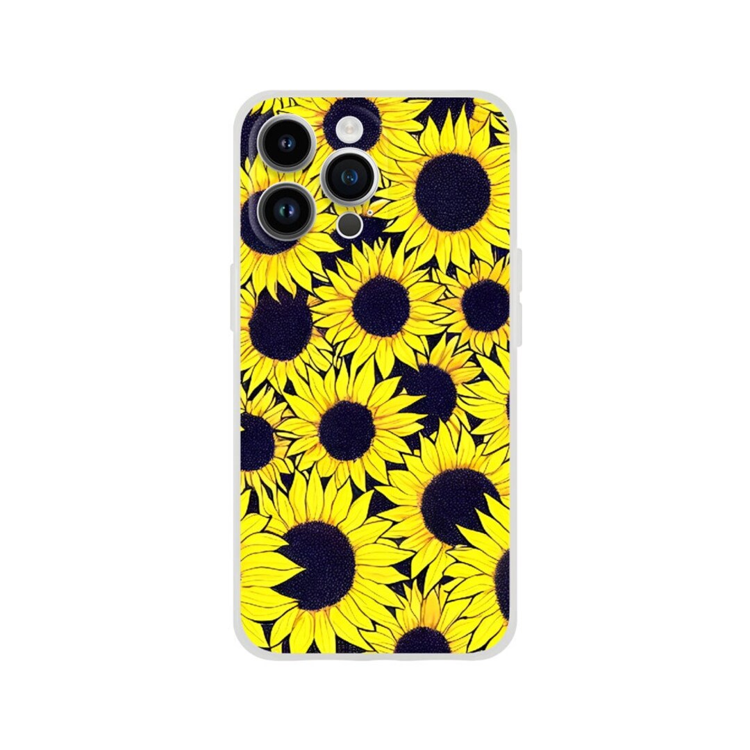 Sunflower Flexi Phone Case | Sunflower iPhone Cover | Sunflower Bouquet ...