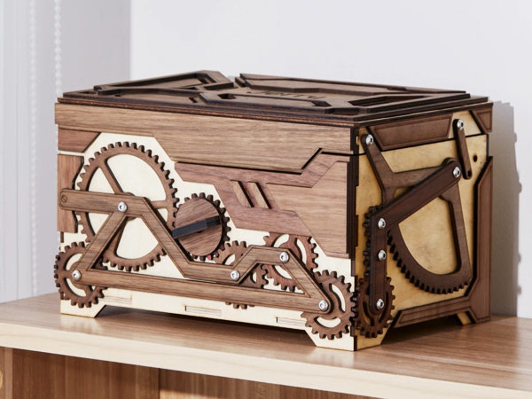 Mechanical Gearbox Laser Cut File SVG Wooden Gearbox File for Laser Cut ...