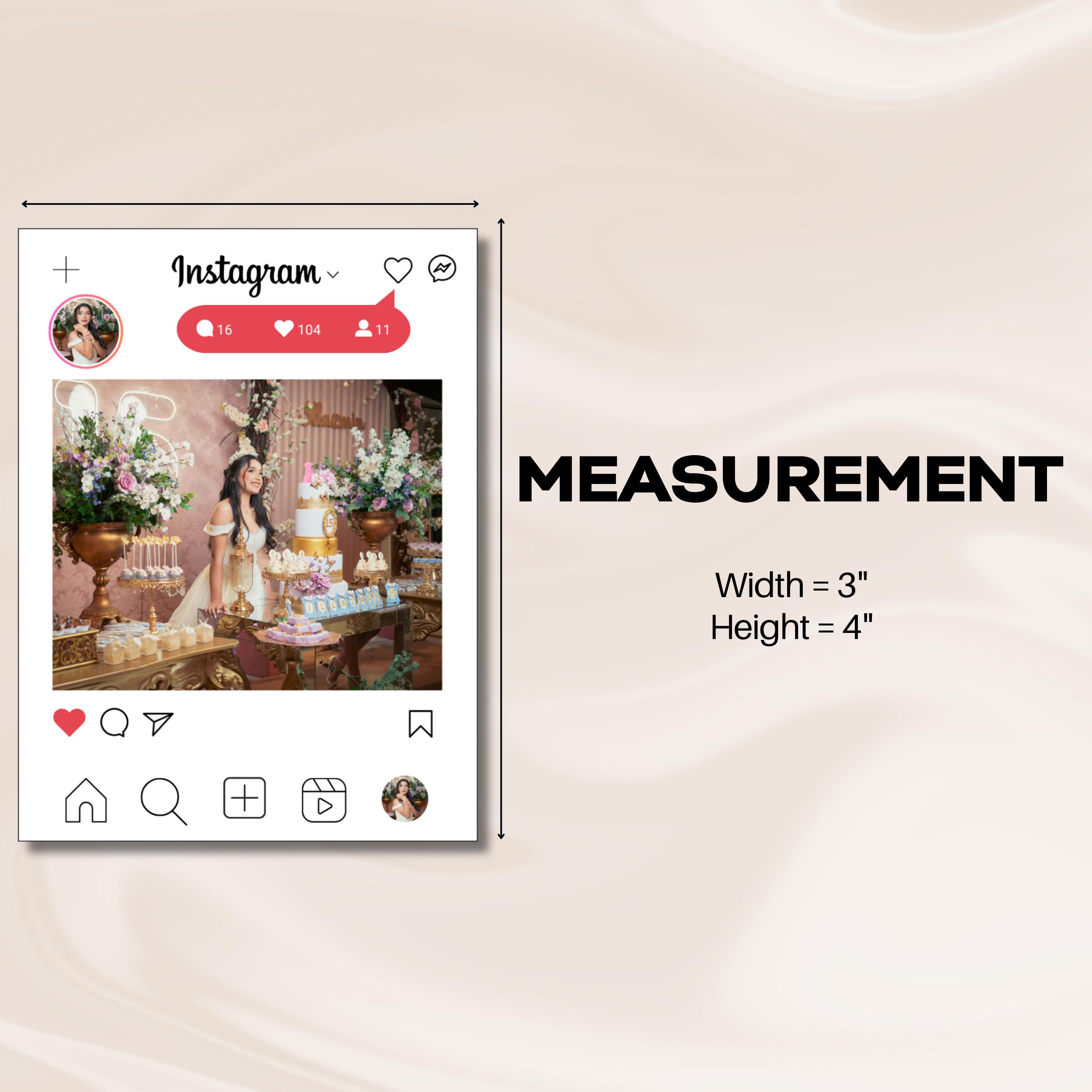 Instagram Photo Booth Template - Photo Magnet Canva Template | Custom ...