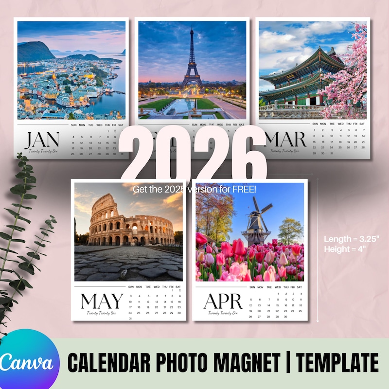 Fridge Photo Calendar - Etsy