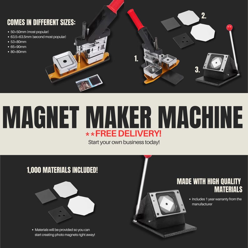 Photo Magnet Maker Machine - Fridge Magnet Maker Ultimate Kit | Magnet ...