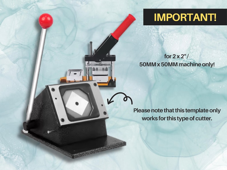 Photo Magnet Template 2x2 Inch | 50x50mm Square Magnet Template - 12 ...