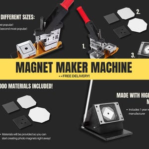 Magnet Maker Machine - Fridge Magnet Maker Ultimate Kit – Complete ...