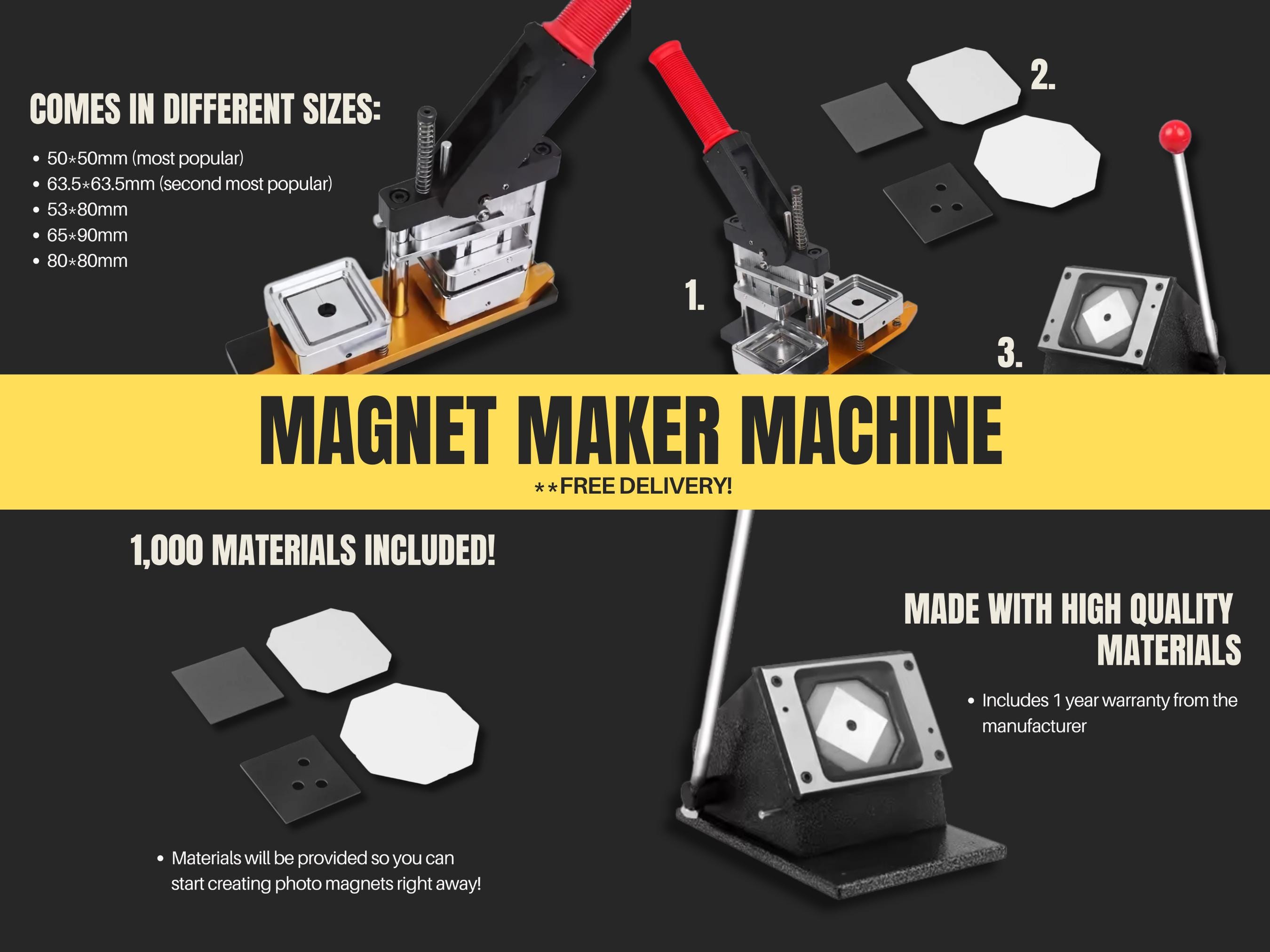 Magnet Maker Machine - Fridge Magnet Maker Ultimate Kit – Complete ...